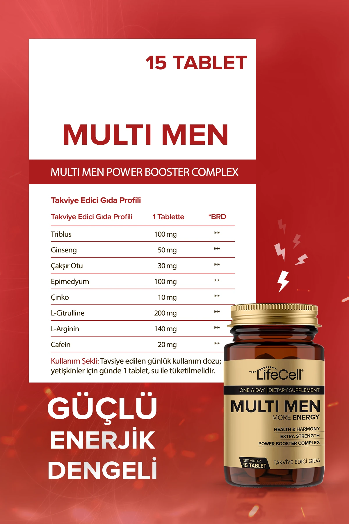 Multı Men Power Booster Complex | More Energy