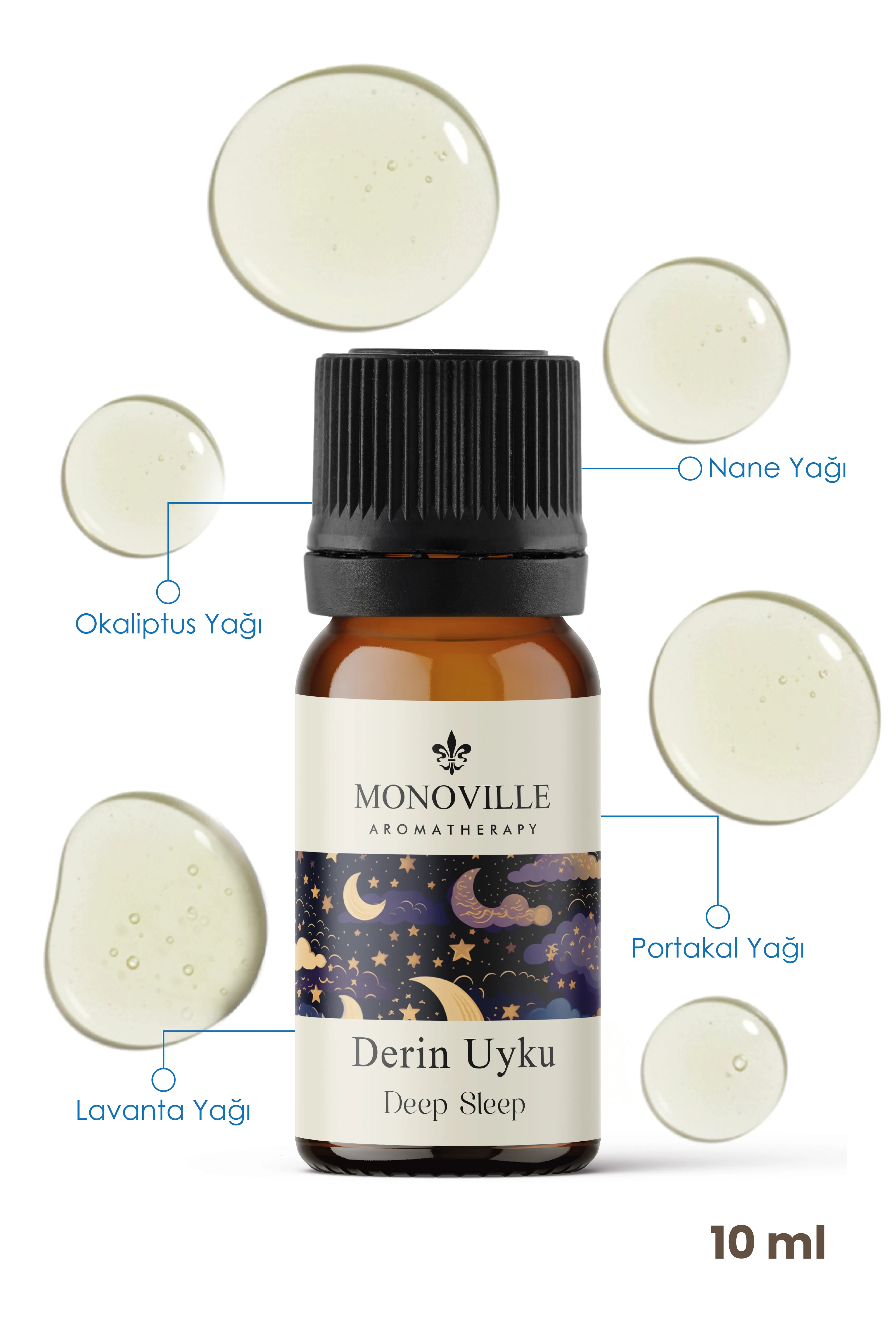 Derin Uyku Uçucu Yağ Karışımı 10 ml %100 Doğal (Deep Sleep Essantial ...
