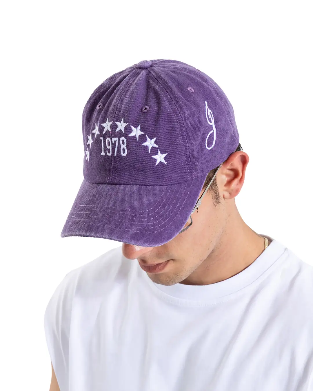 Yıkamalı Mor Star Embroidery