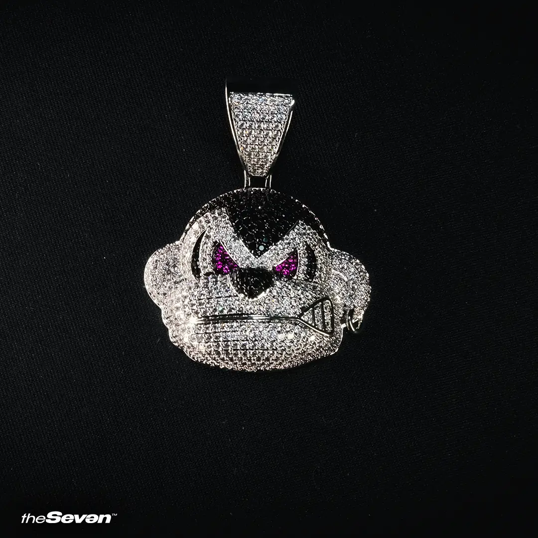 Iced Out Donkey Kong Pendant Kolye Ucu