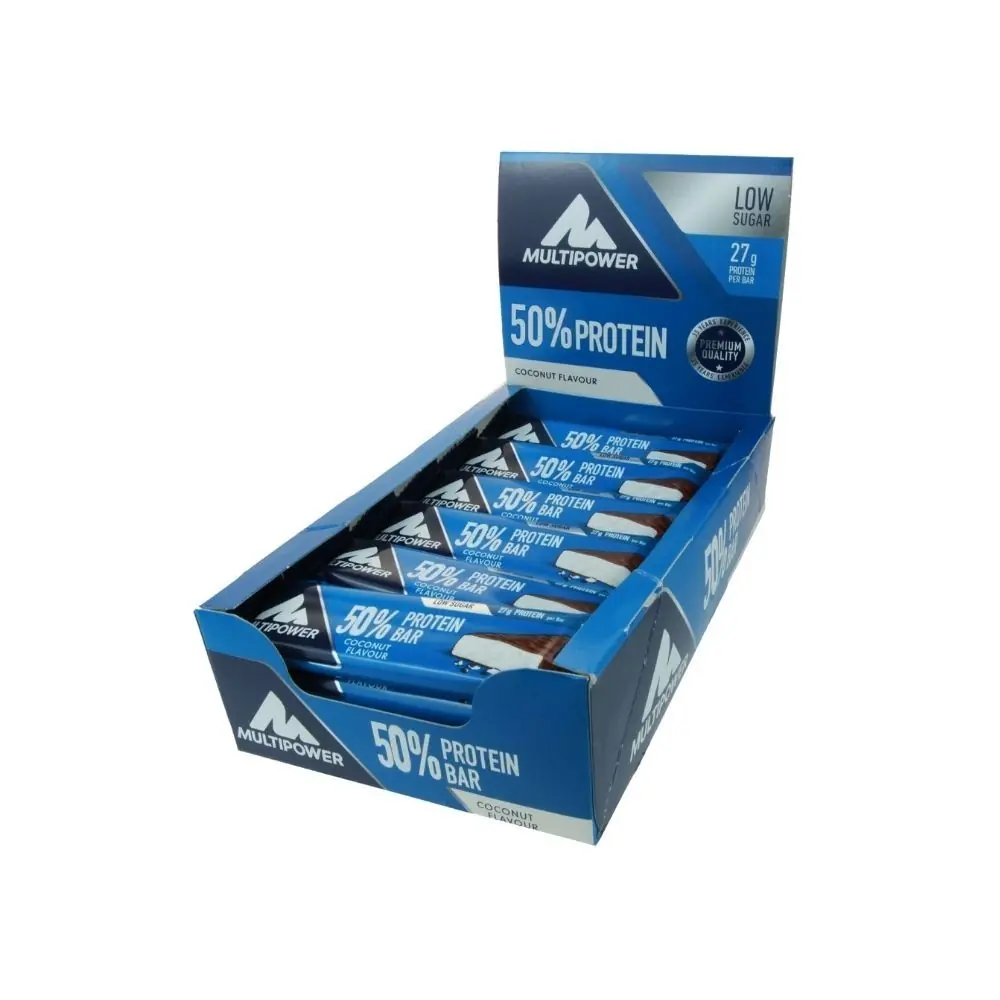 Multipower %50 Protein Bar - 20 Bar | 27g Protein - Düşük Şekerli ...