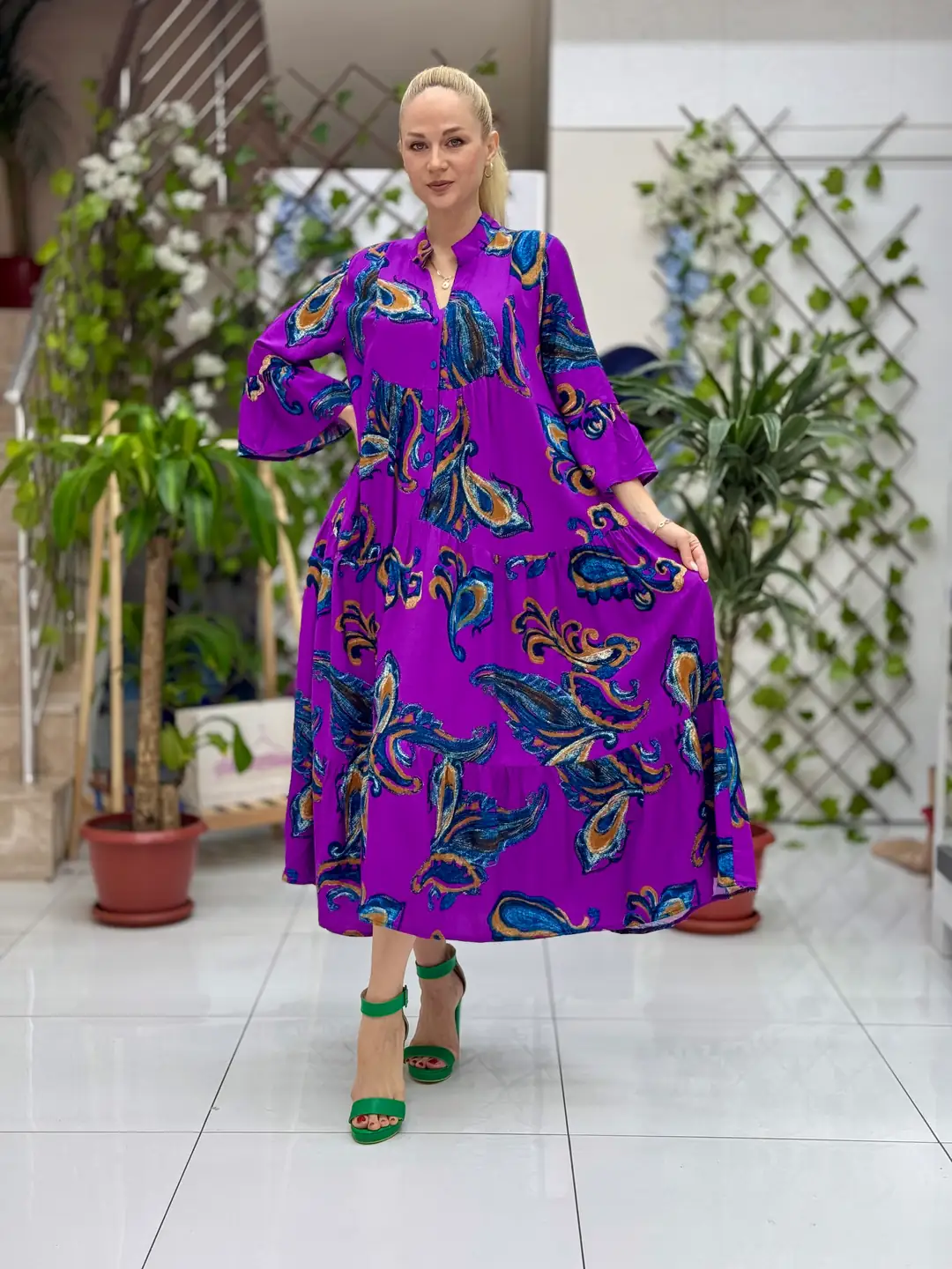 SR131310 Sare Viskon Elbise