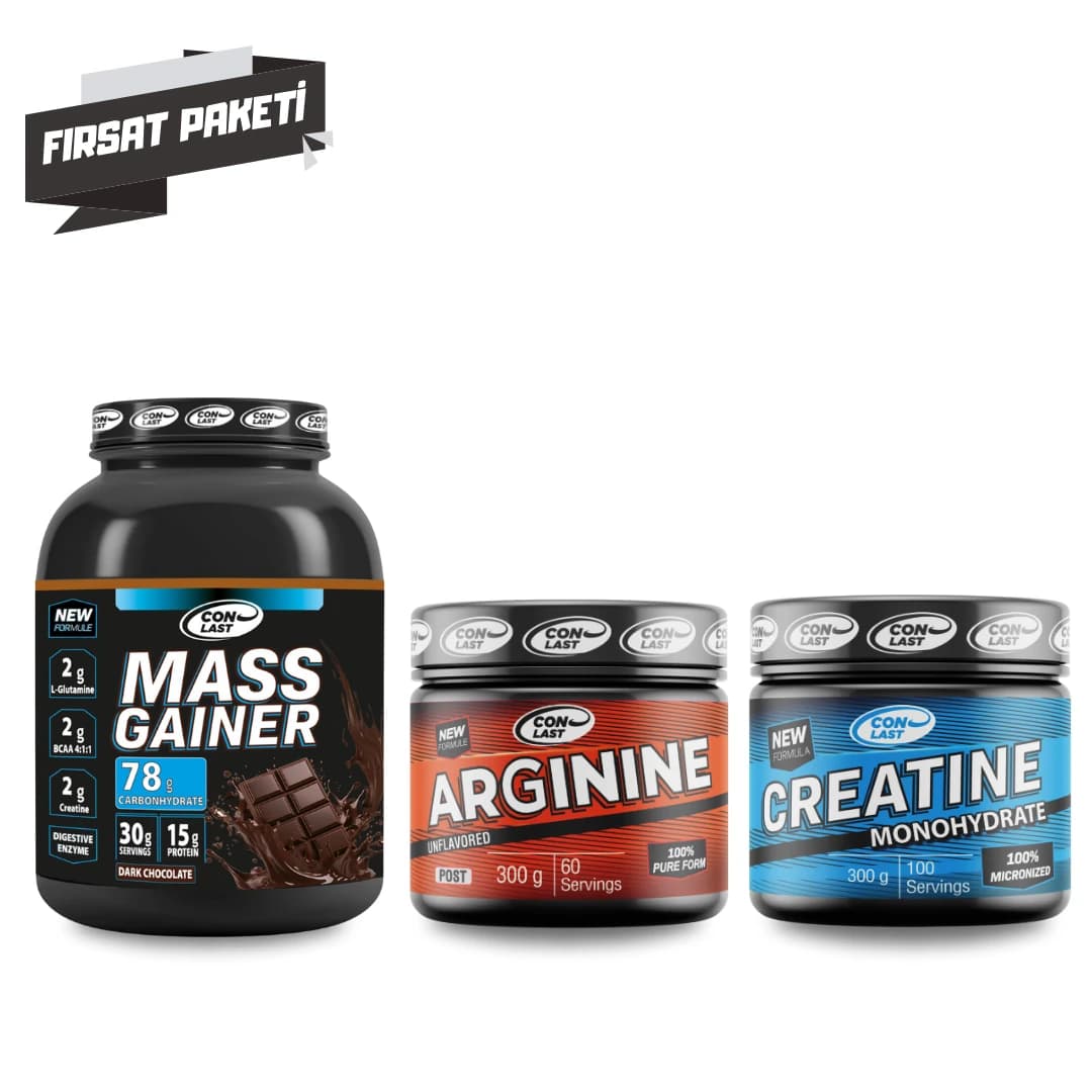 Mass Gainer & Arginine & Creatine Üçlü Fırsat Paketi