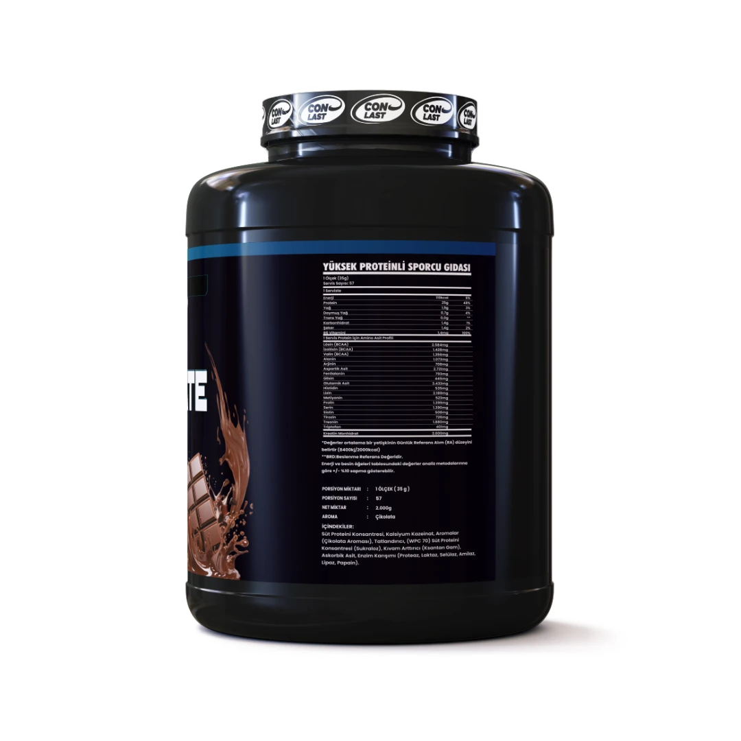ISOLATE WHEY PROTEİN 2000GR ÇİKOLATALI %100 ISOLE