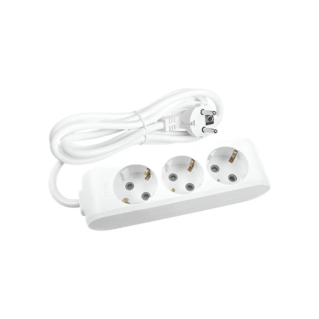 Üçlü Grup Priz Topraklı Kablolu 3 Metre Viko Multi-Let
