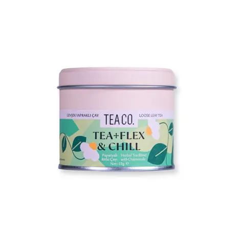 Papatyalı Bitki Çayı - Tea+Flex&Chill 25 Gr Metal Kutu| Tea Co.
