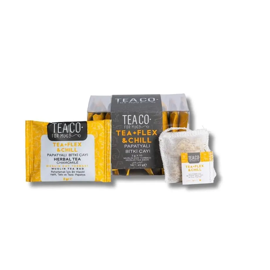 Papatyalı Bitki Çayı Müslin Çay Poşeti - Tea+Flex & Chill | Tea Co.