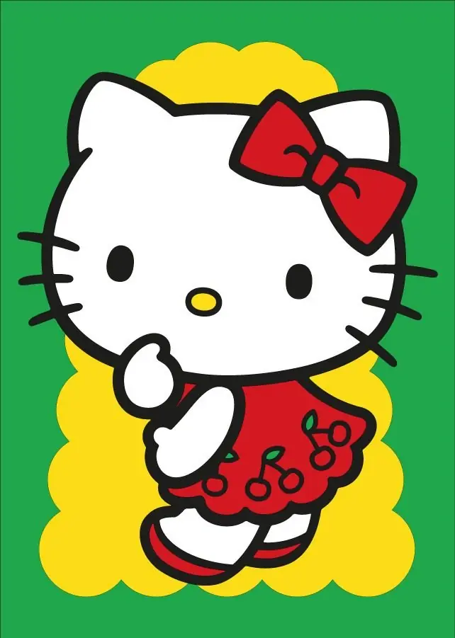 Hello Kitty Kum Boyama Kartı-market.kirmizisato.com