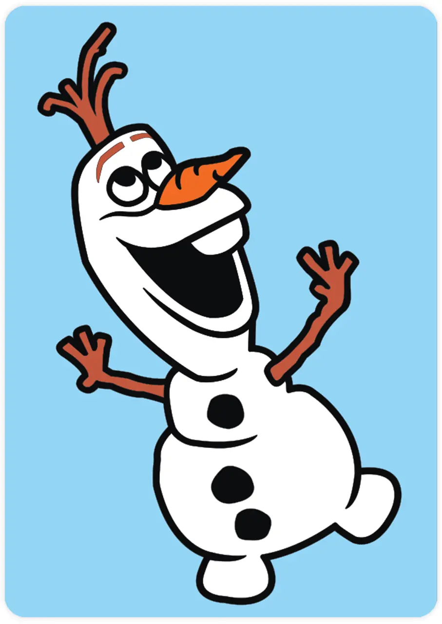 Disney Olaf Sand Painting Card 25pcs-Red Castle A4-D-044