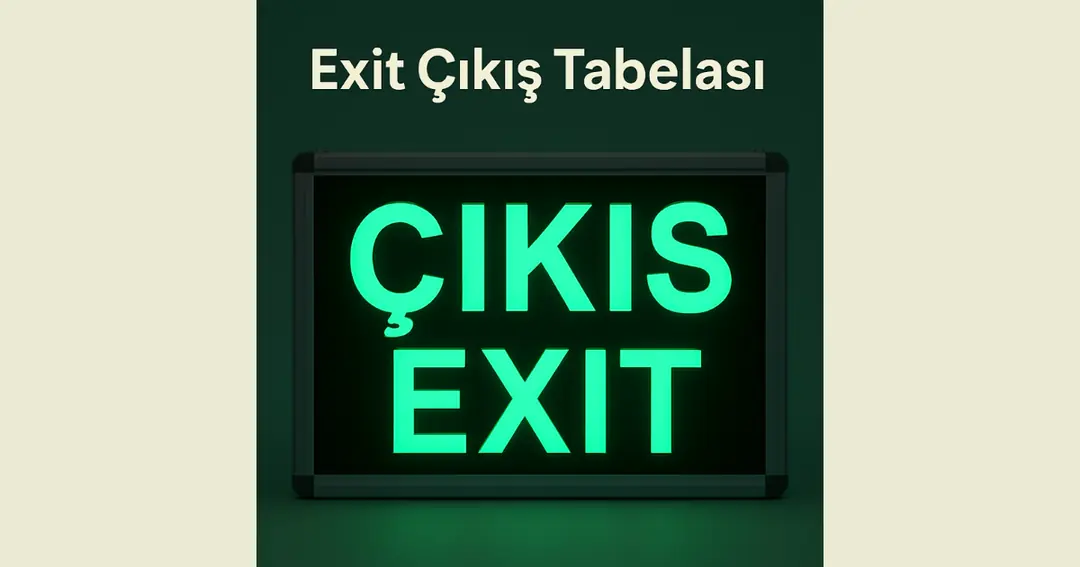 Exit Çıkış Tabelası Modelleri ve Fiyatları | Güvenli Tahliye