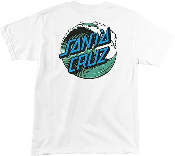 Santa Cruz Wave Dot S Wht Tişört