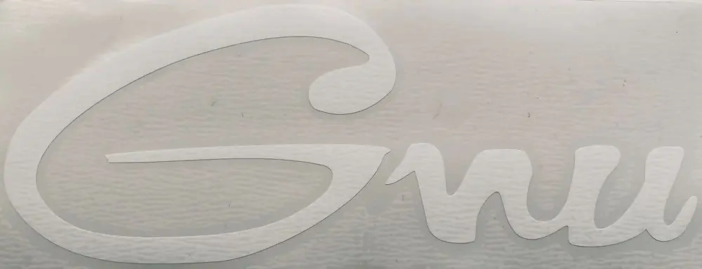 Gnu 20cm x 8cm Taşıyıcı Katmanlı Tek Sticker