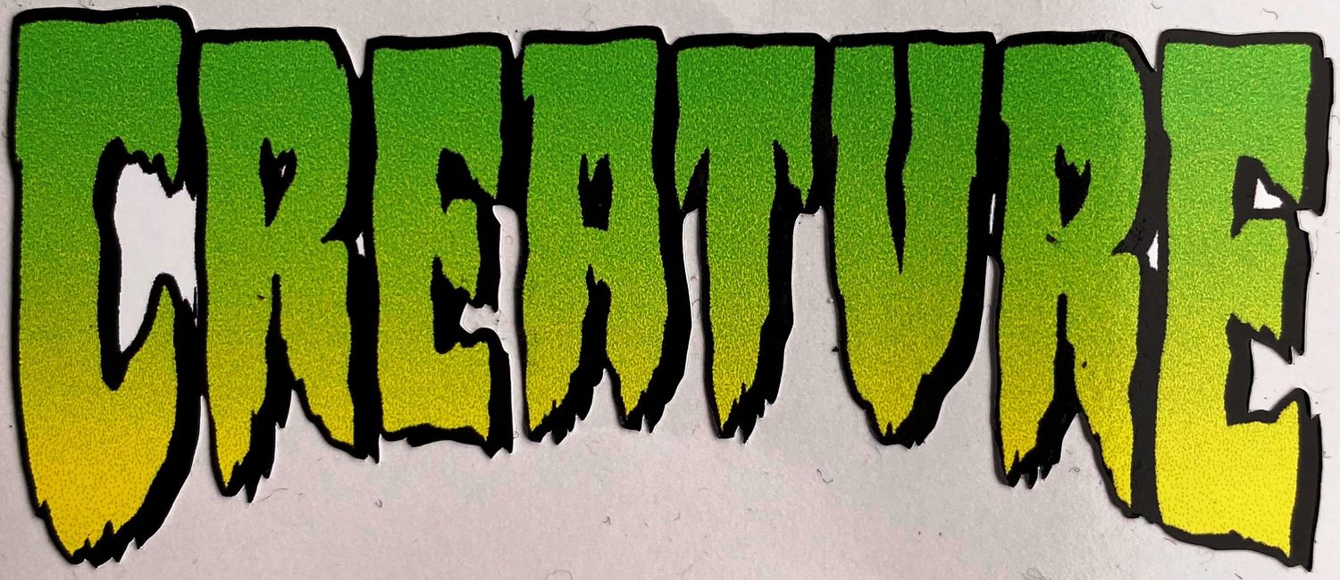 Creature 8cm x 3,5cm Tek Sticker