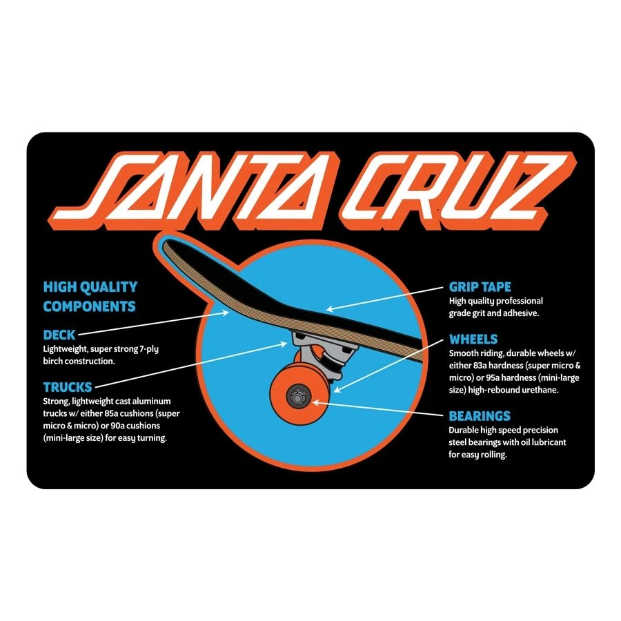 Santa Cruz 7,5 Rad Dot Micro Complete Skateboard
