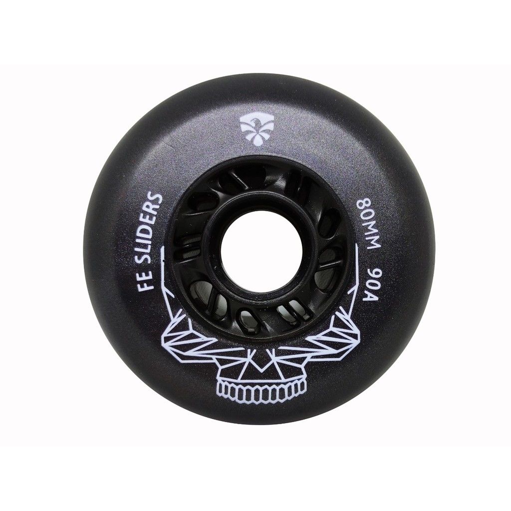 FE Rx Wings Red 85A 80mm Inline Skate Wheel Set of 4