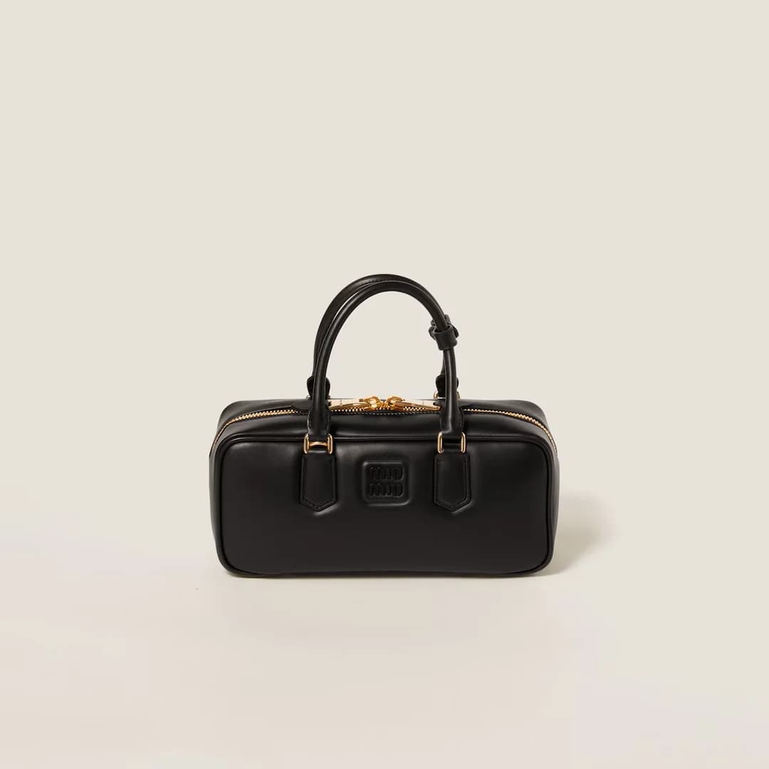 Miu Miu Arcade Deri Çanta - Siyah