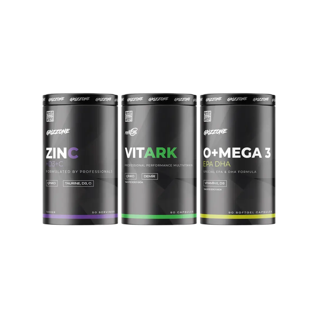 GRİZZY VİTAMİN PACK ( ZİNC + VITARK + OMEGA 3 )