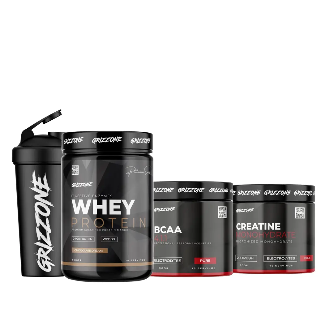 FITNESS PAKETİ (WHEY PROTEIN WPC80 420GR + BCAA 90GR + CREATINE 90GR ...