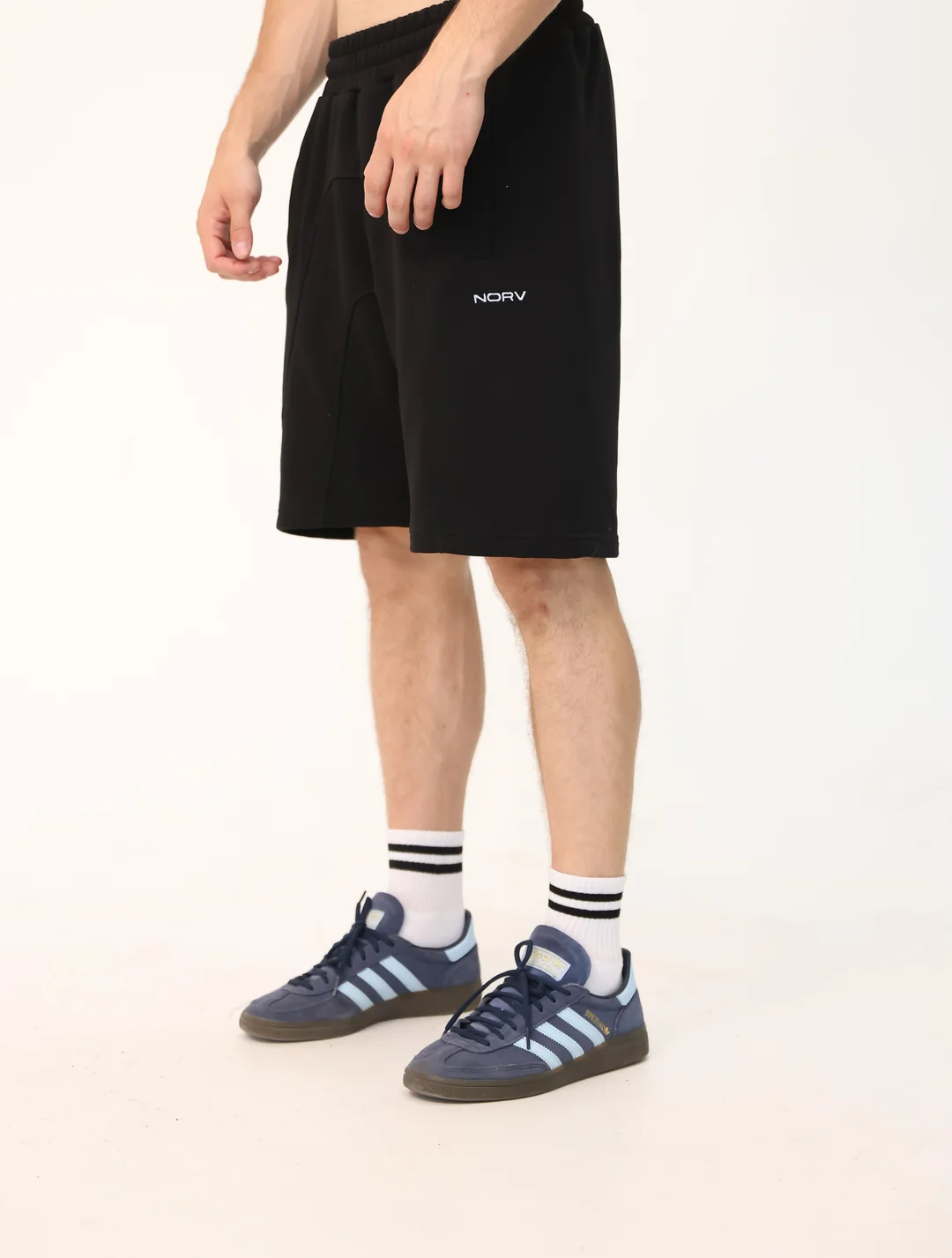 NORV Siyah Premium Oversize Şort