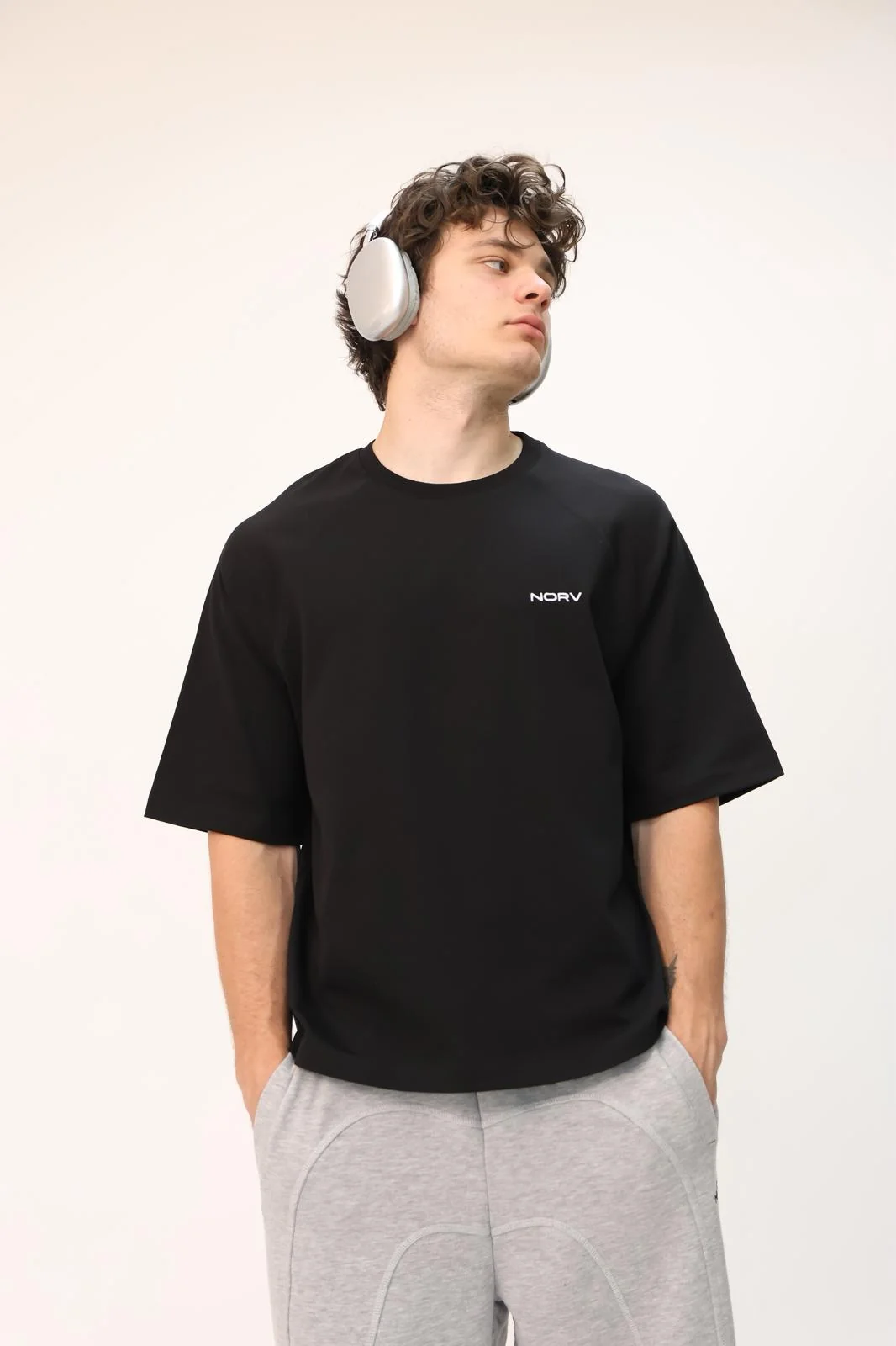 NORV Nakışlı Premium Boxy Basic Tişört