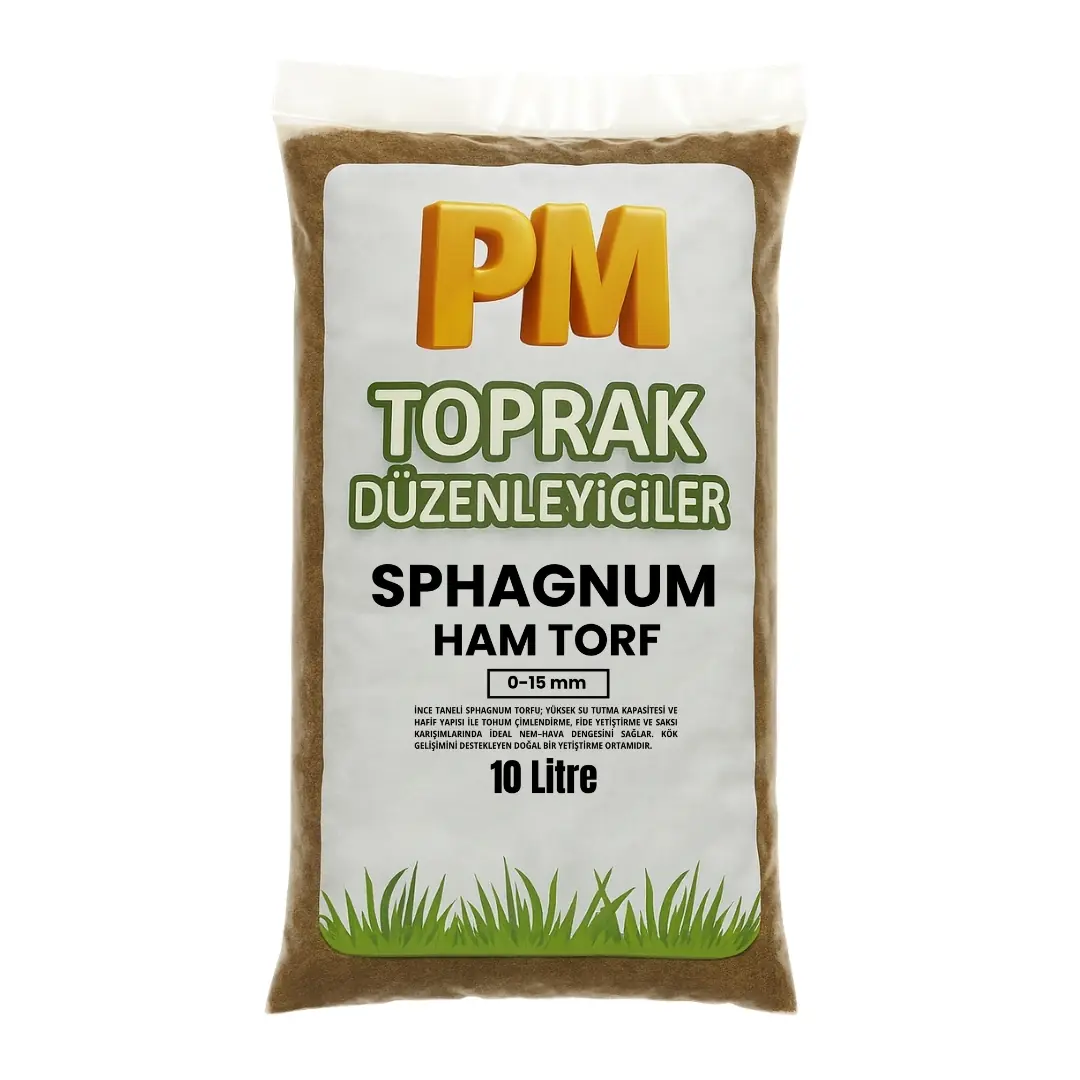 Sphagnum Ham Torf (0–5 mm) | Tohum ve Fide İçin İnce Torf 10 Litre