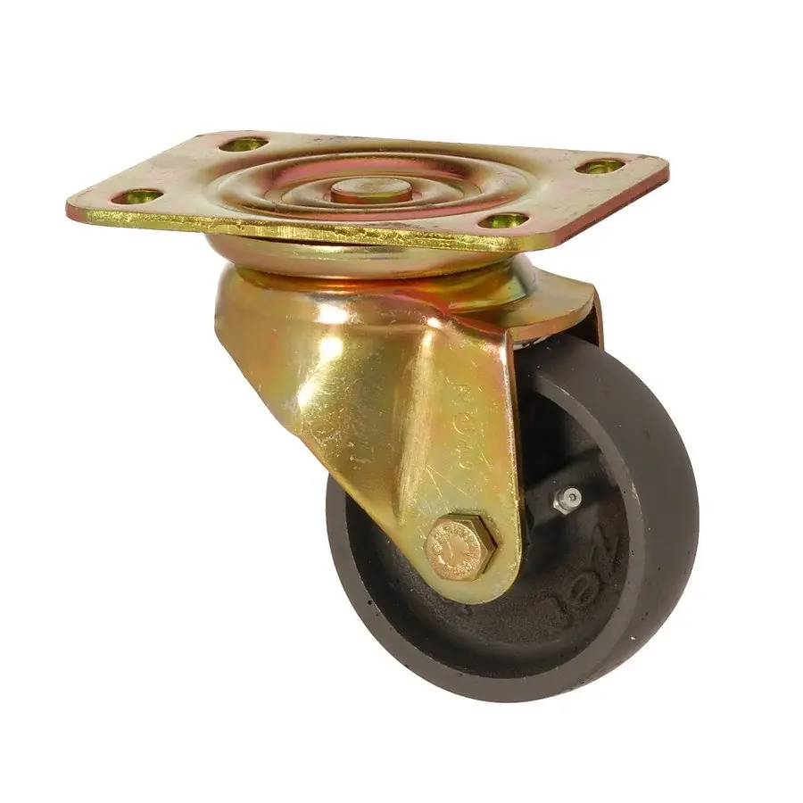 Demir Tekerlek Tablalı 100mm Dönerli