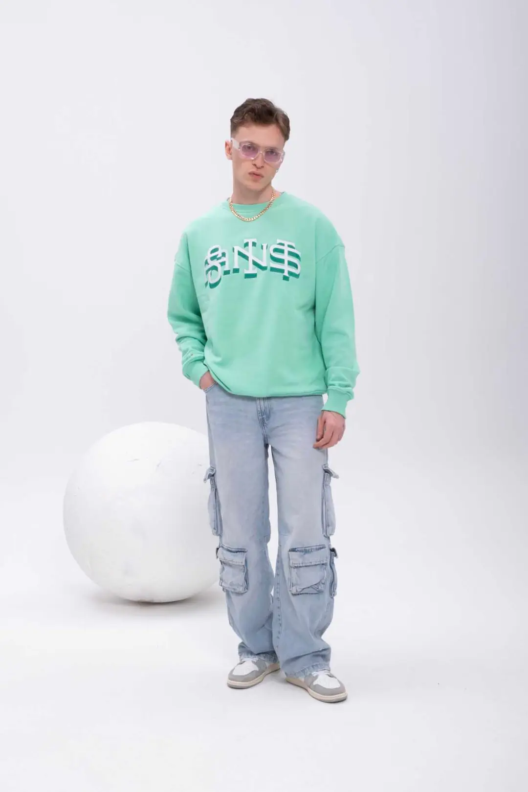 SLANG GREEN SWEATSHIRT