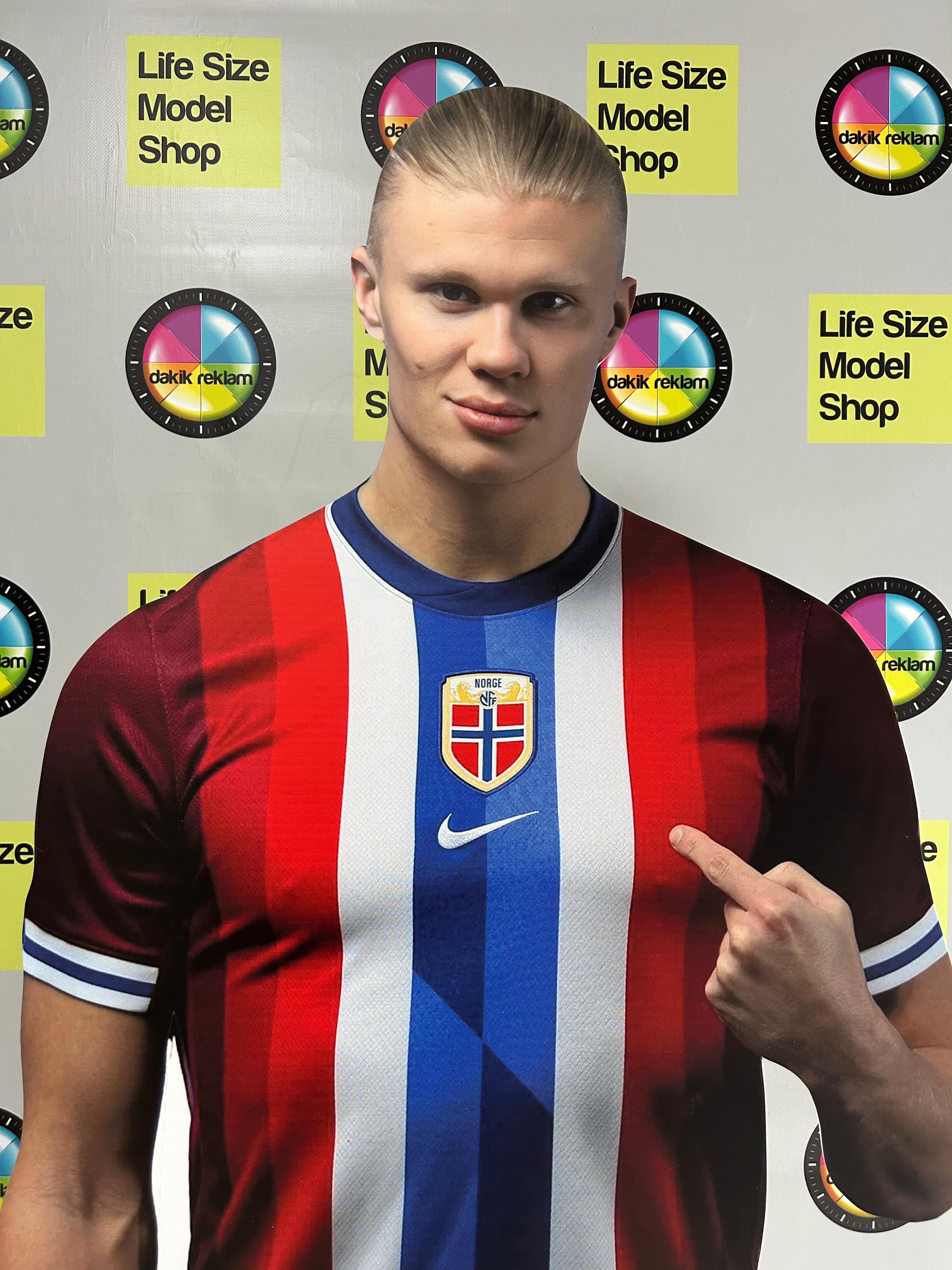 Erling Haaland Life Size Cardboard Cutout Model | Norway’s "Viking ...