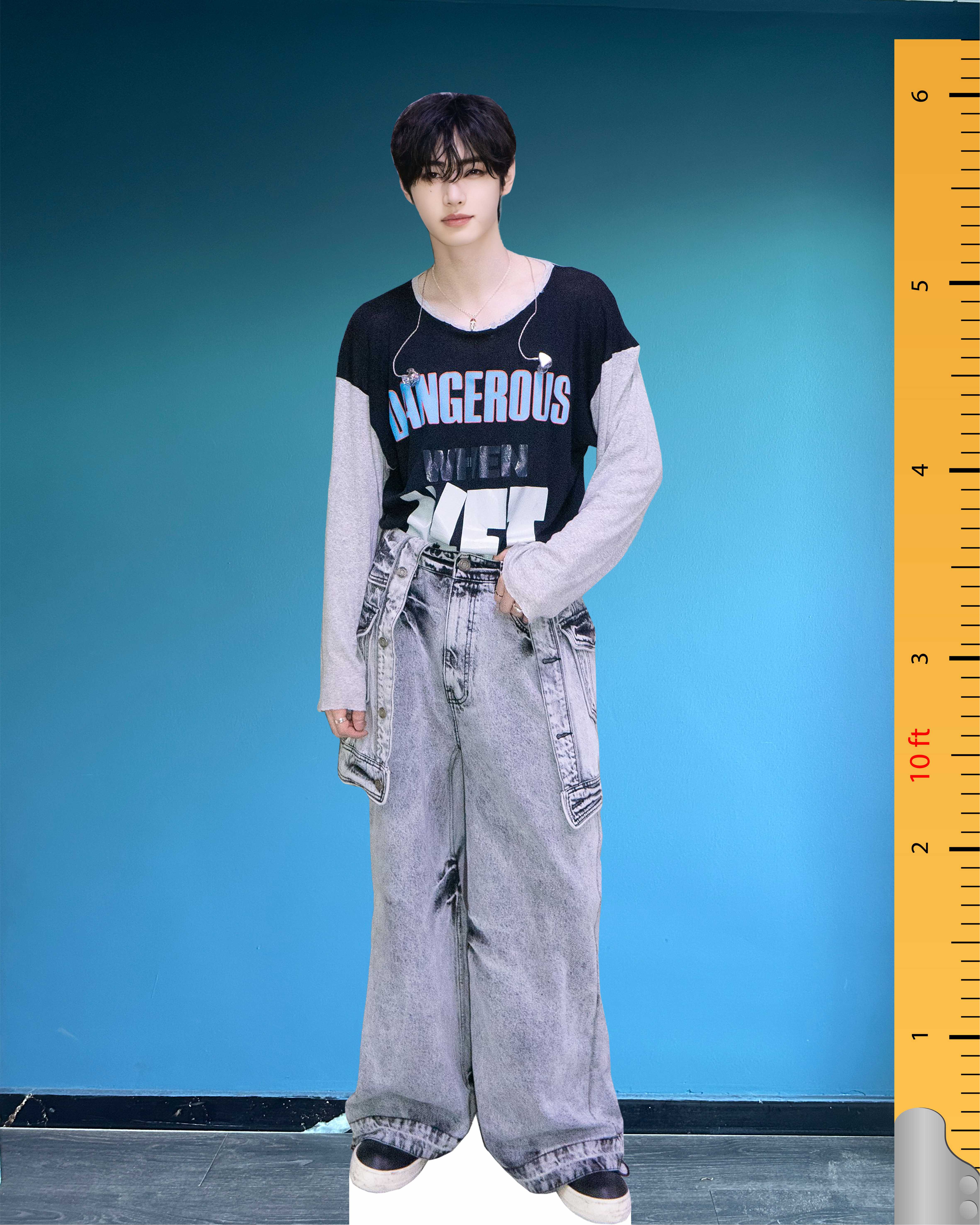 🎤 Sunghoon Life Size Cardboard Cutout – ENHYPEN Park Sunghoon Celebrity ...