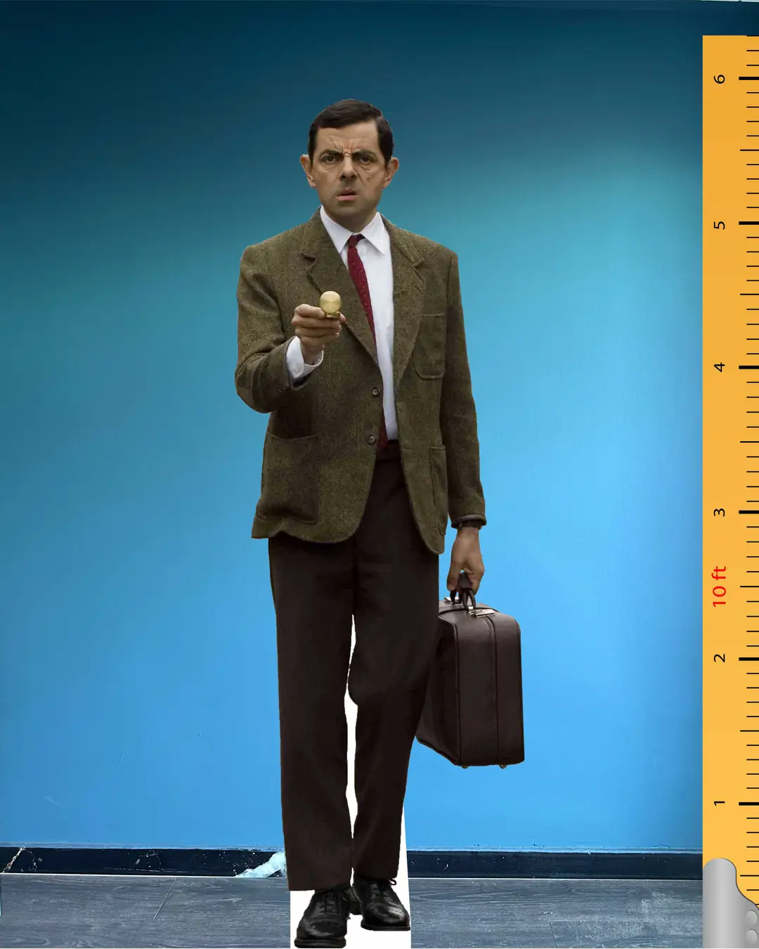 🎭 Mr. Bean Life-Size Cardboard Cutout – Classic Comedian Standee