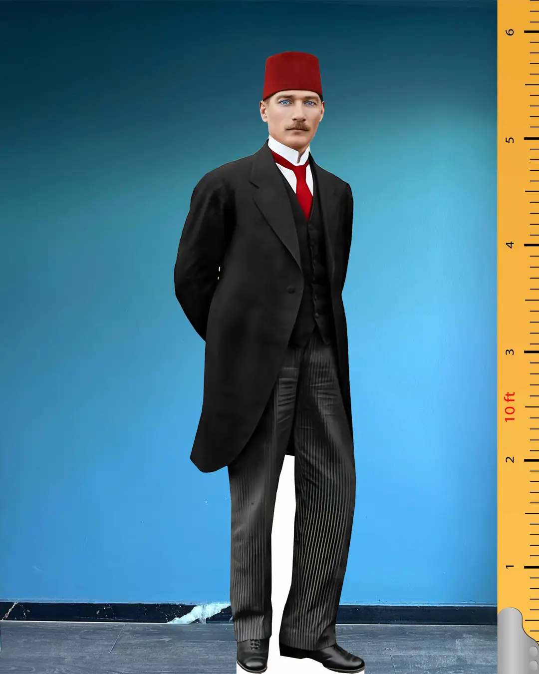 Historical Nostalgia: Mustafa Kemal Atatürk with Ottoman Fez Standee ...