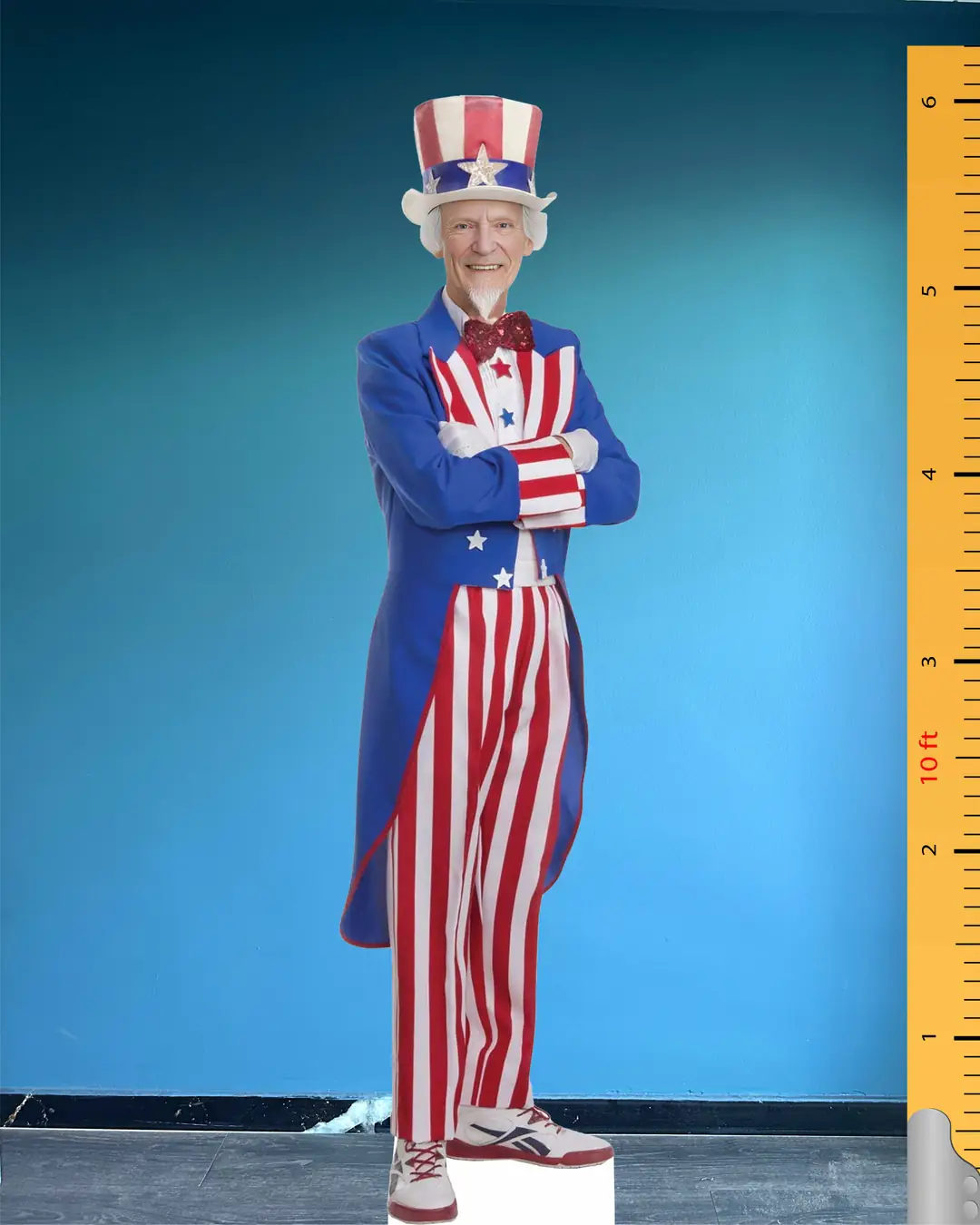 🇺🇸 Découpage en carton grandeur nature d’Oncle Sam – standee patriotique