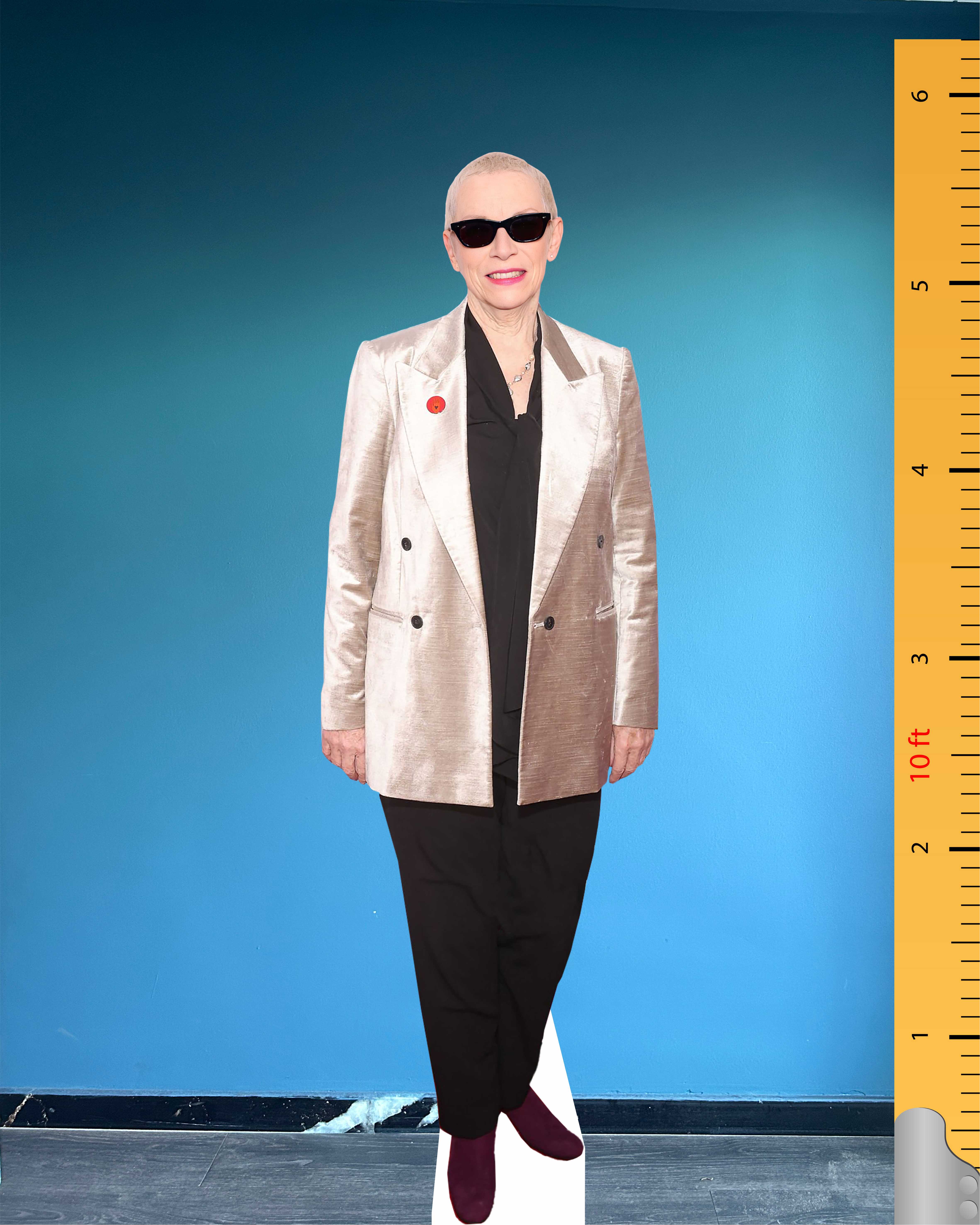 🎤 Annie Lennox Silhouette en carton taille réelle – Icône du prix Gershwin