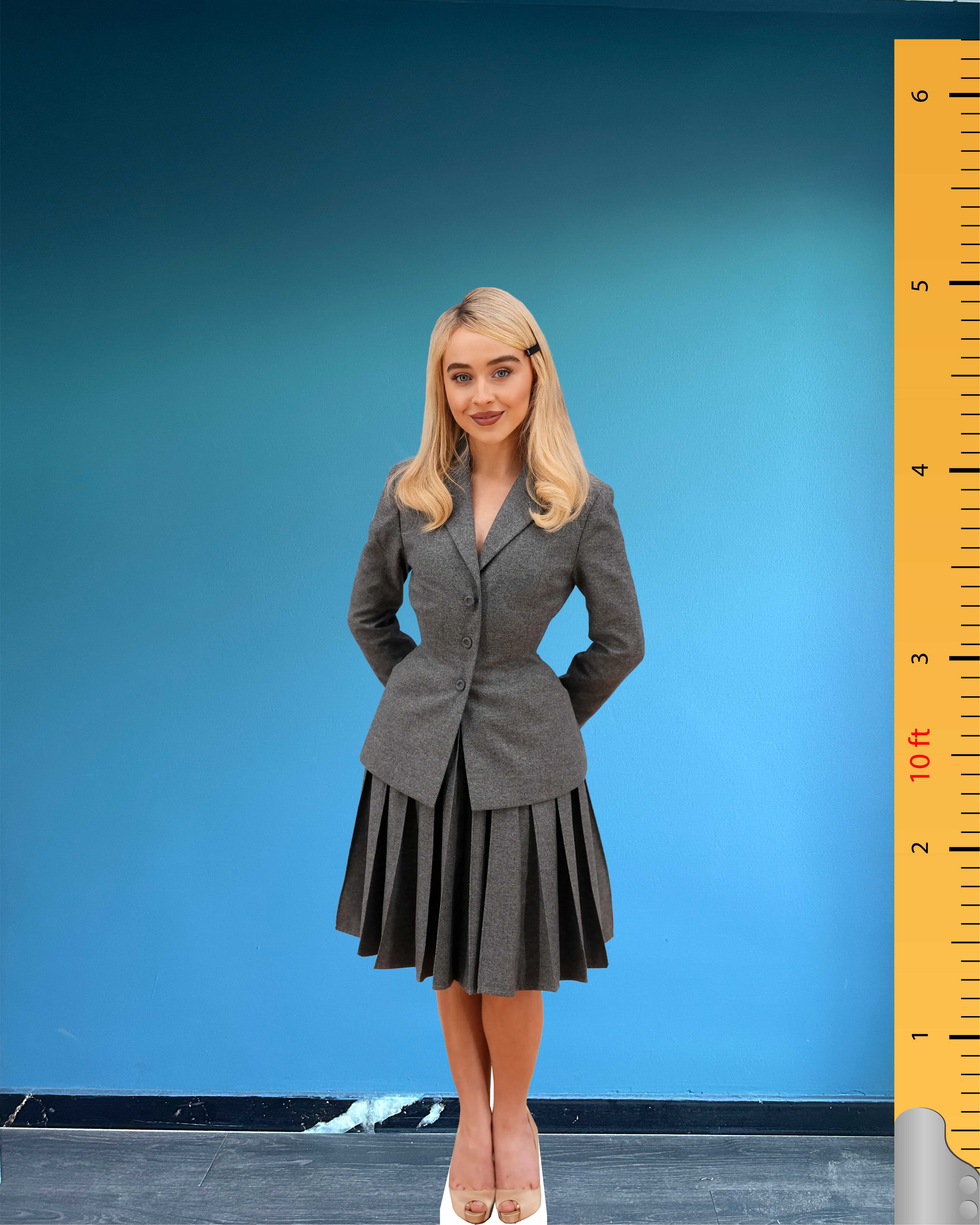 👗 Sabrina Carpenter Recorte de cartão em tamanho real – Edição Dior ...