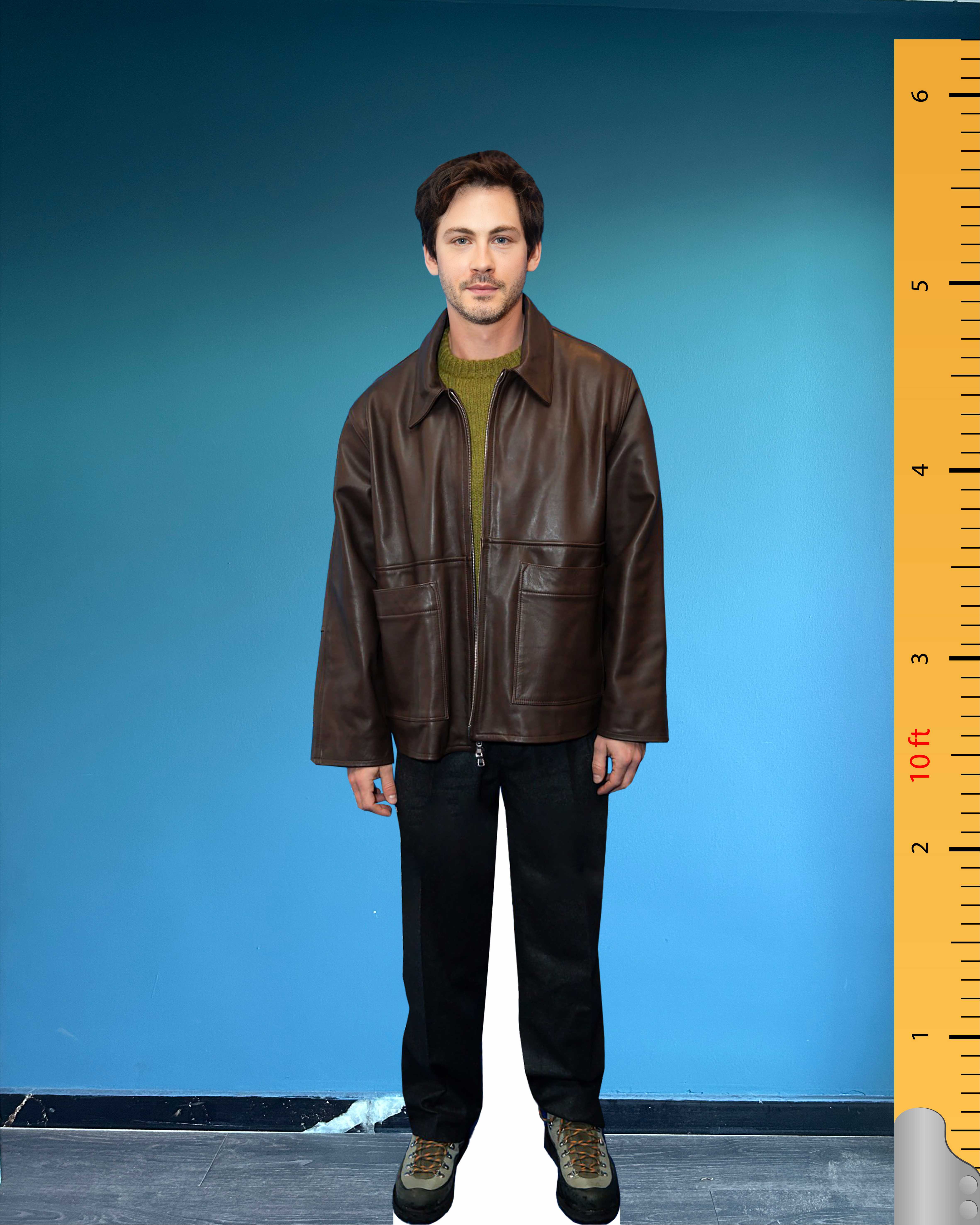 🌟 Recorte de papelão em tamanho real de Logan Lerman – standee de ...