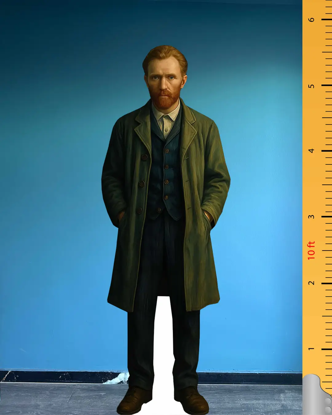 🎨 Pappfigur von Vincent van Gogh – Niederländischer Maler und Kunstikone