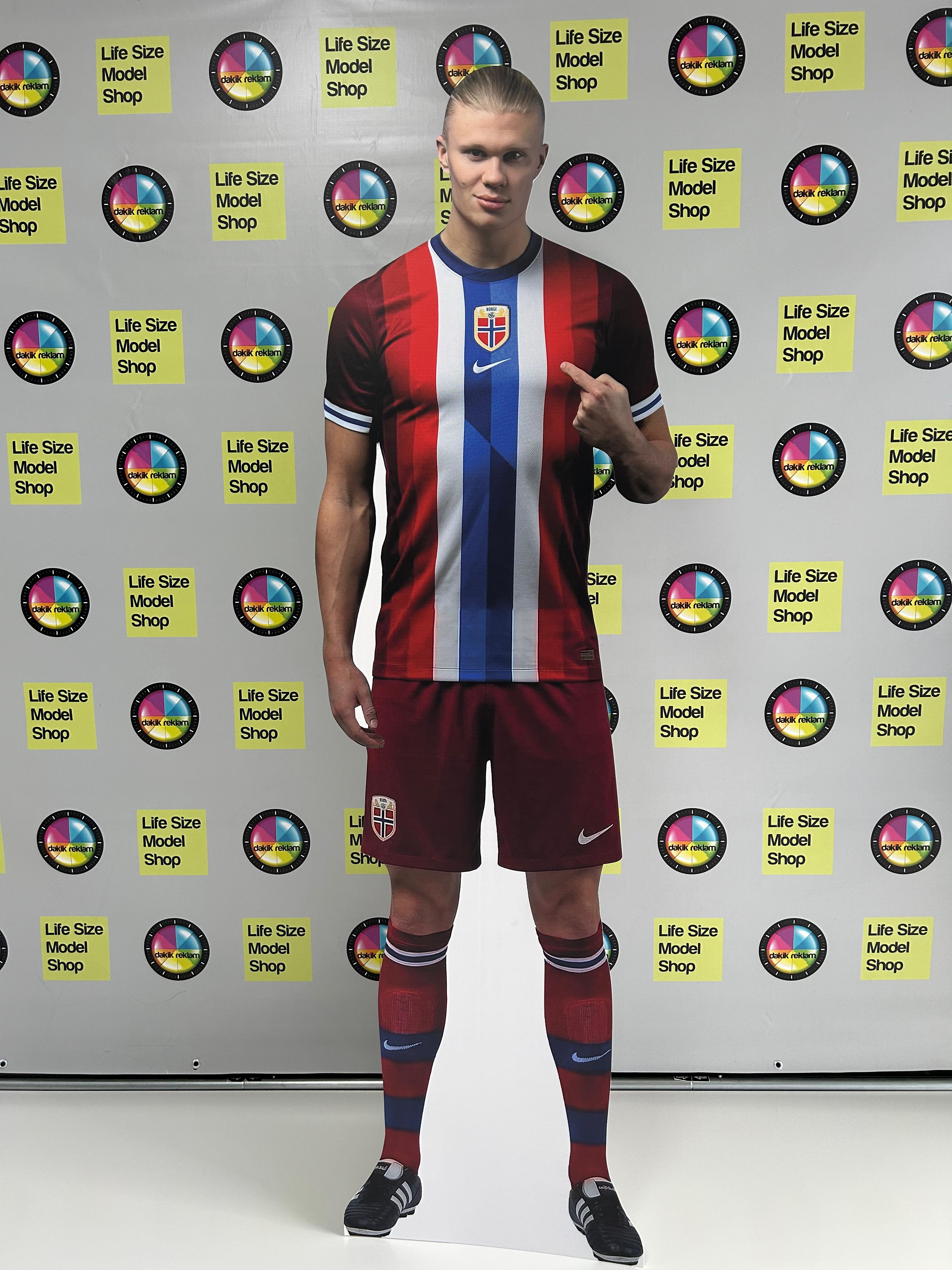 Erling Haaland Life Size Cardboard Cutout Model | Norway’s "Viking ...