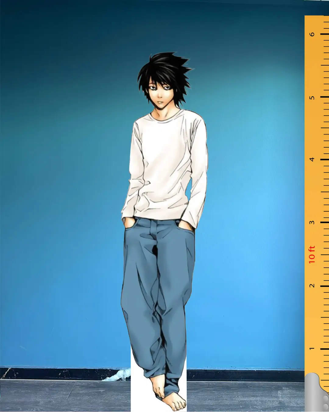 Modelo de recorte de papelão L Lawliet Death Note personagem fictício ...