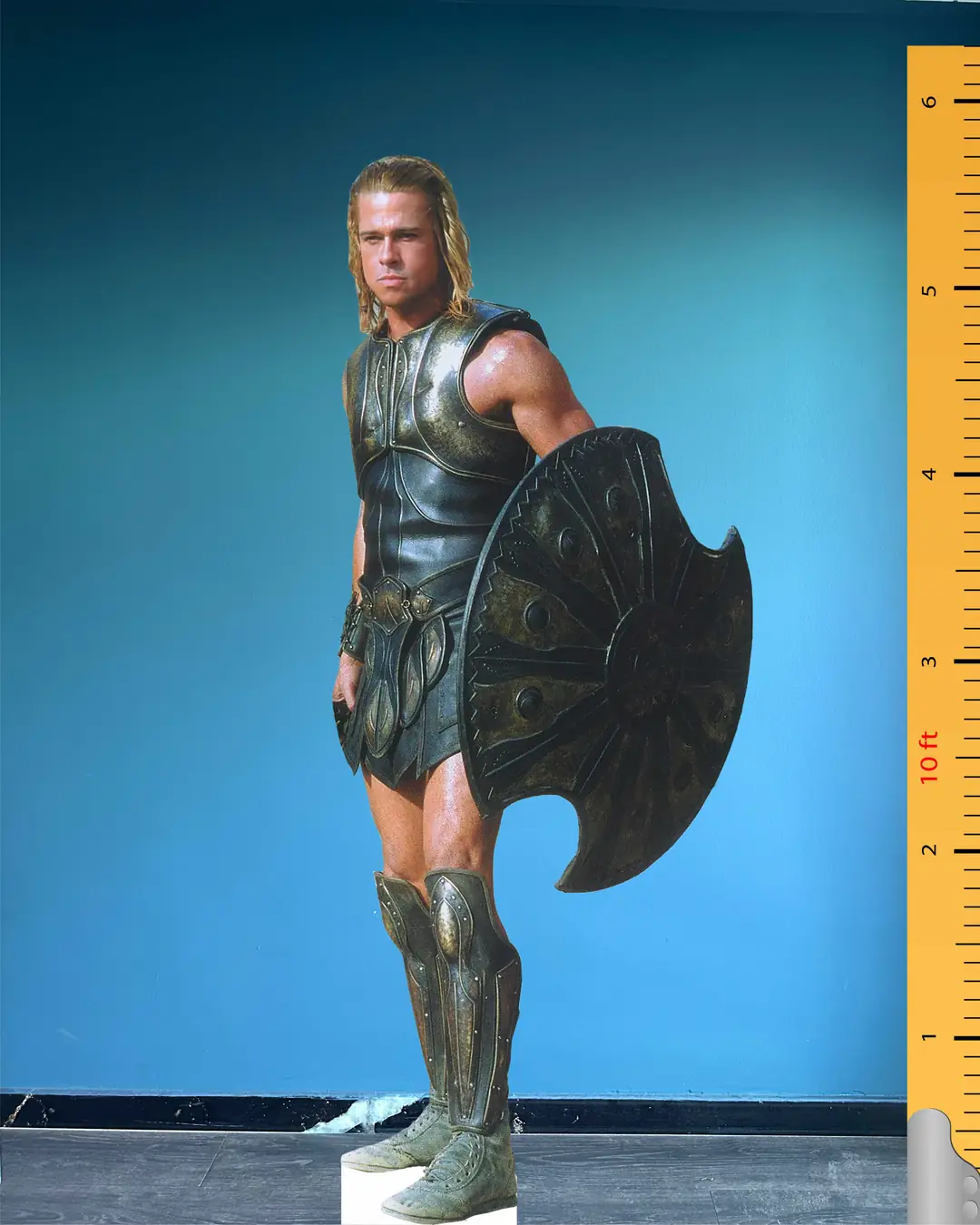 🛡️ Achilles (Brad Pitt) Life-Size Cardboard Cutout – Troy Movie Edition