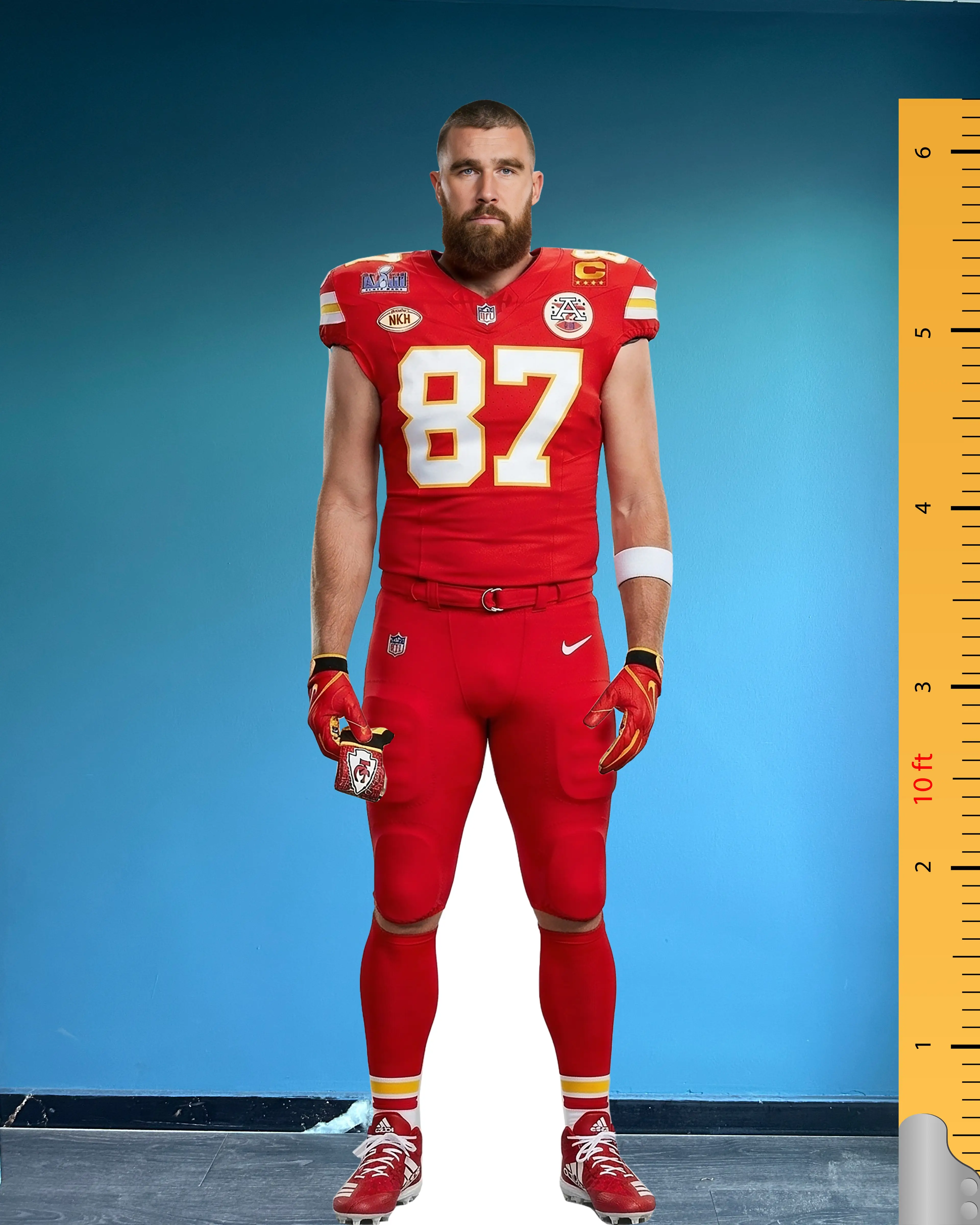 Travis Kelce Life Size Cardboard Cutout Model | 🏈 KC Chiefs Icon ...
