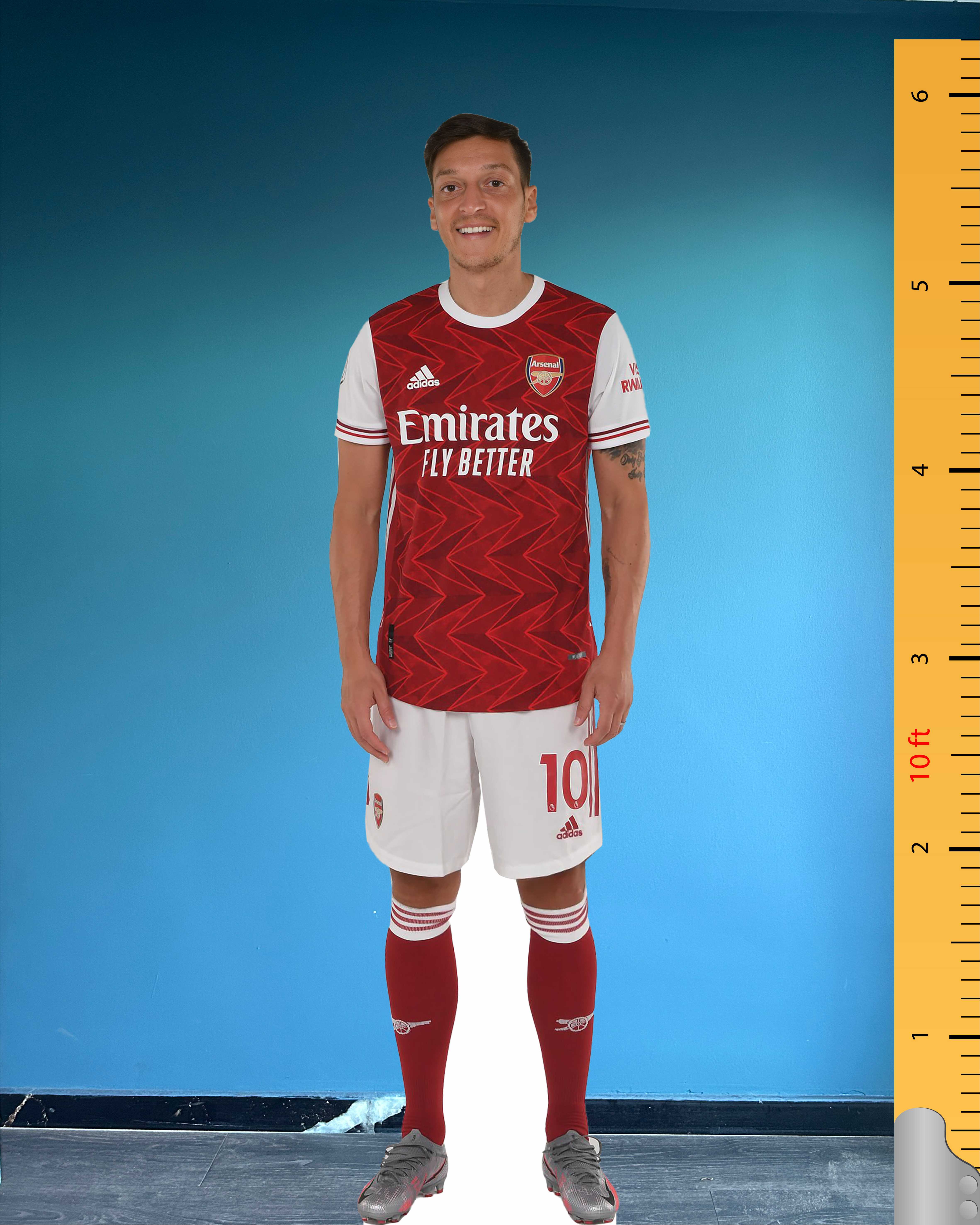 Mesut Ozil Life Size Cardboard Cutout – Arsenal FC #10 Edition