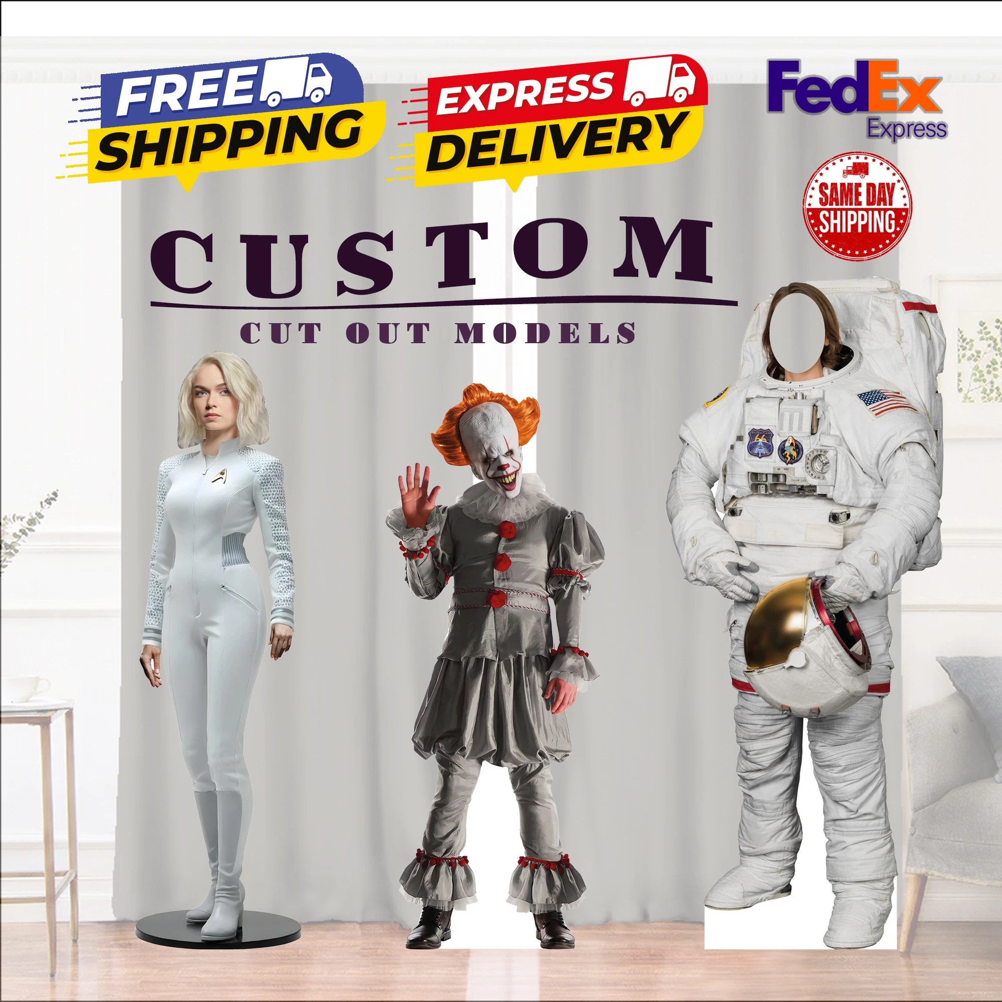 🖼️ Custom Life Size Standee Cardboard Model Personal Cardboard
