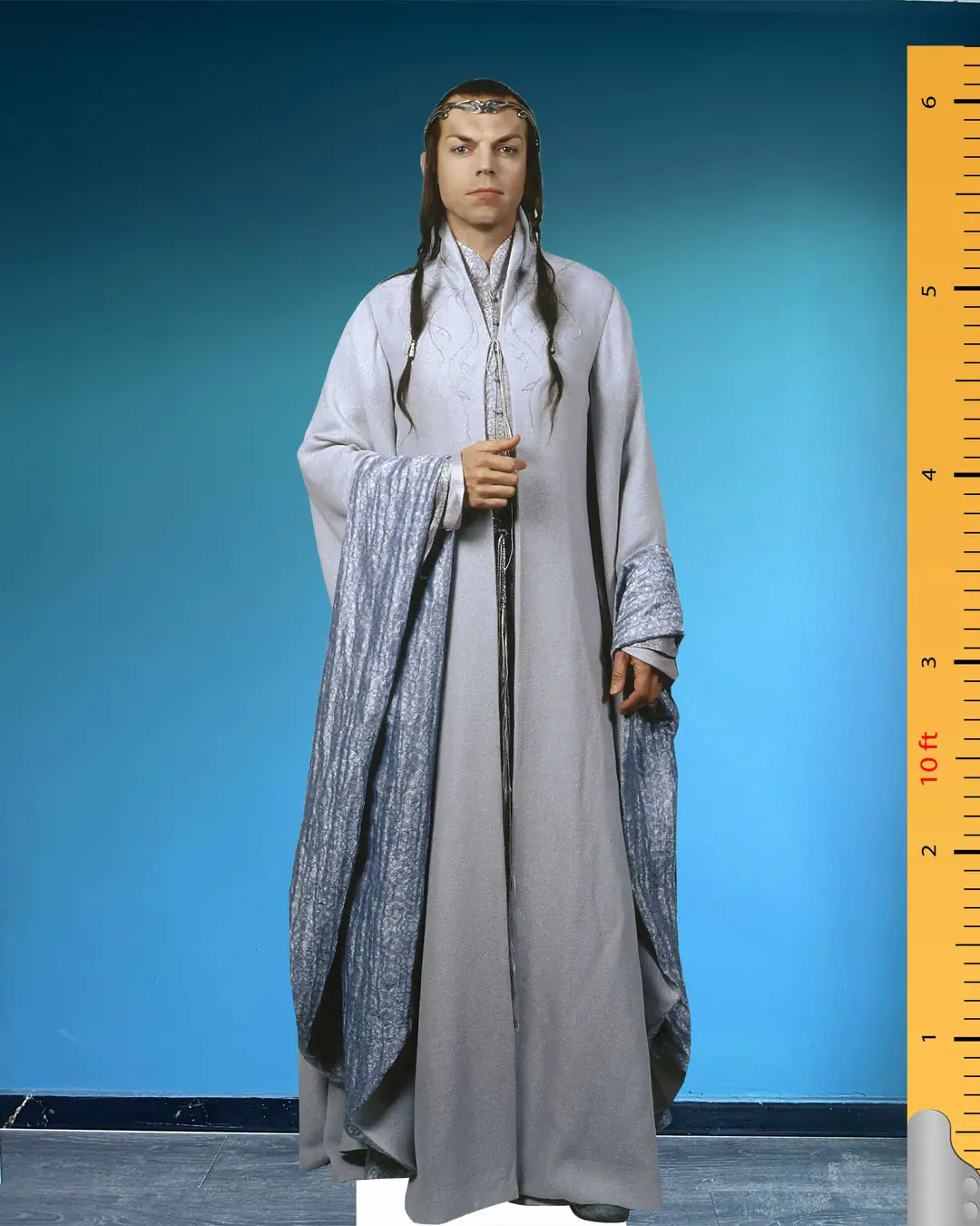 Elrond kartonnen model levensgroot plastic LOTR-personage