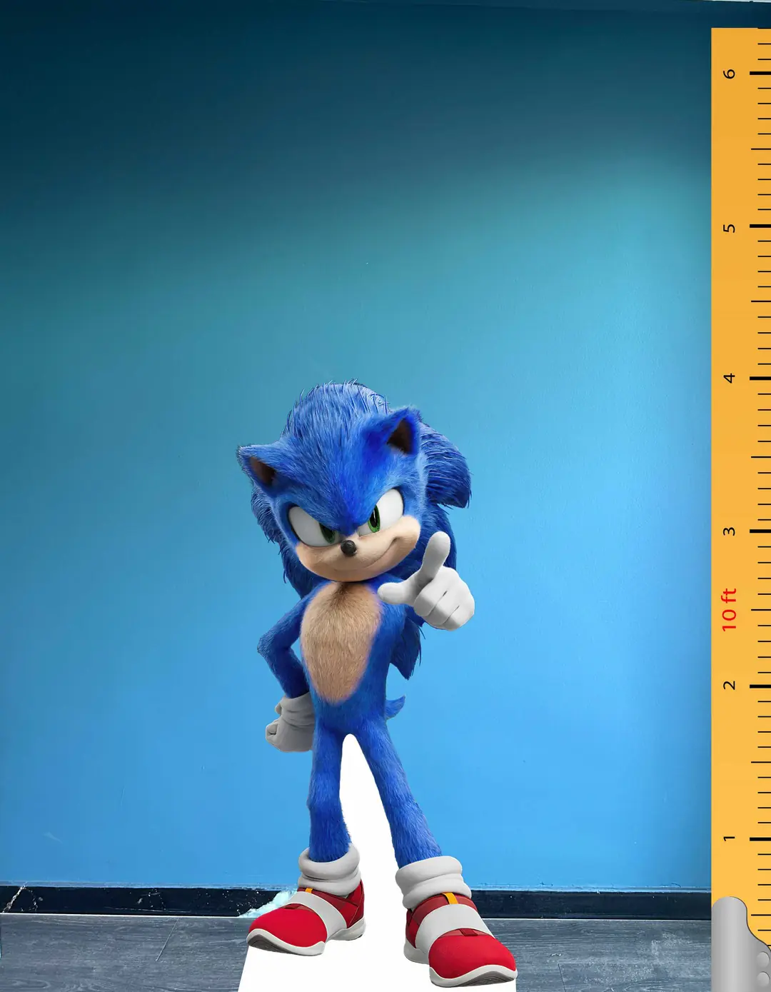 Sonic Cardboard Cutout Model Sonic the Hedgehog Character Figure Standee