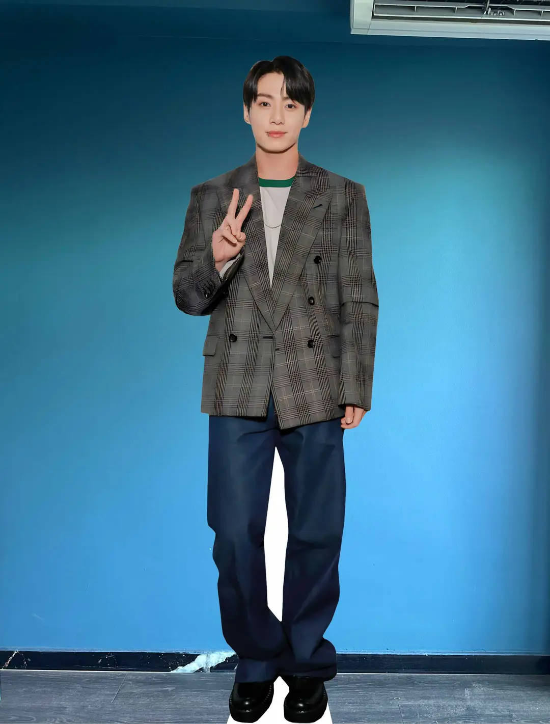 🎤Jungkook Cardboard Cutout Model – BTS in Jacket Life-Size Standee