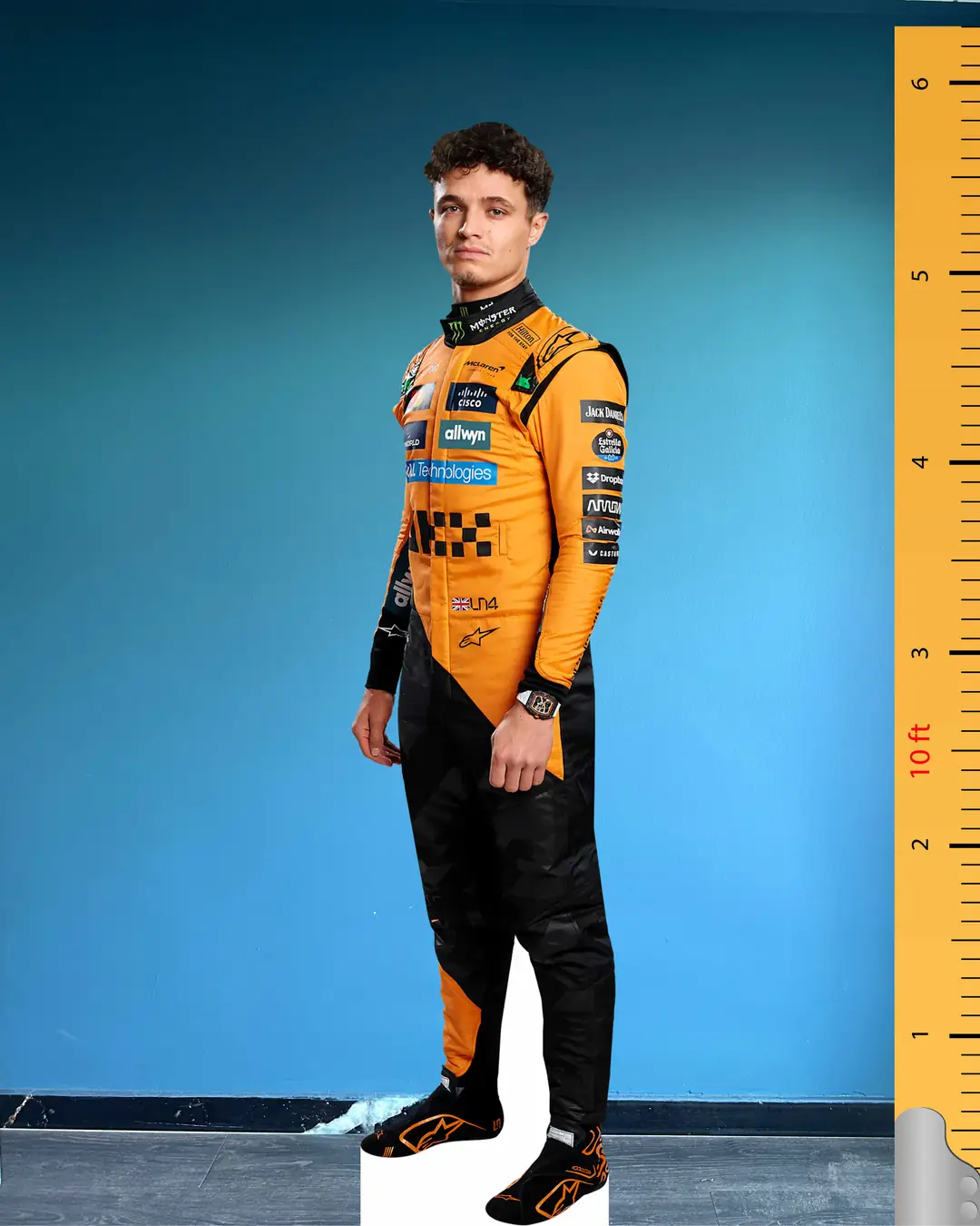 🏎️ Tekturowa figurka LanLANDO NORRIS – „Wirtuozerska Edycja Elite ...