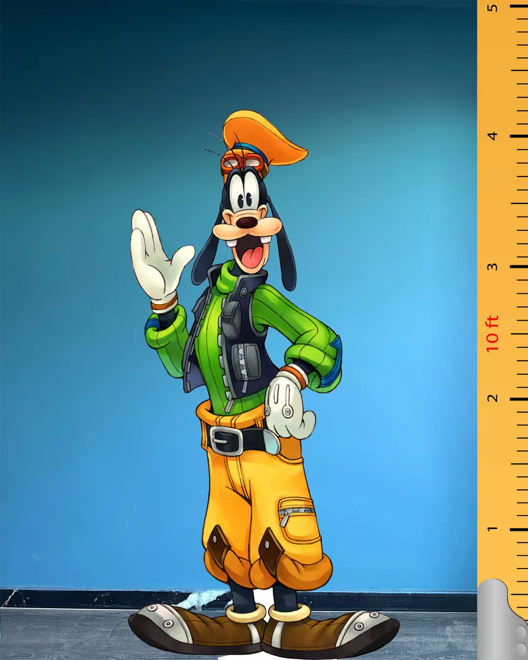 Goofy Cardboard Cutout Model Cartoon Fictional Character Figure Plastic ...