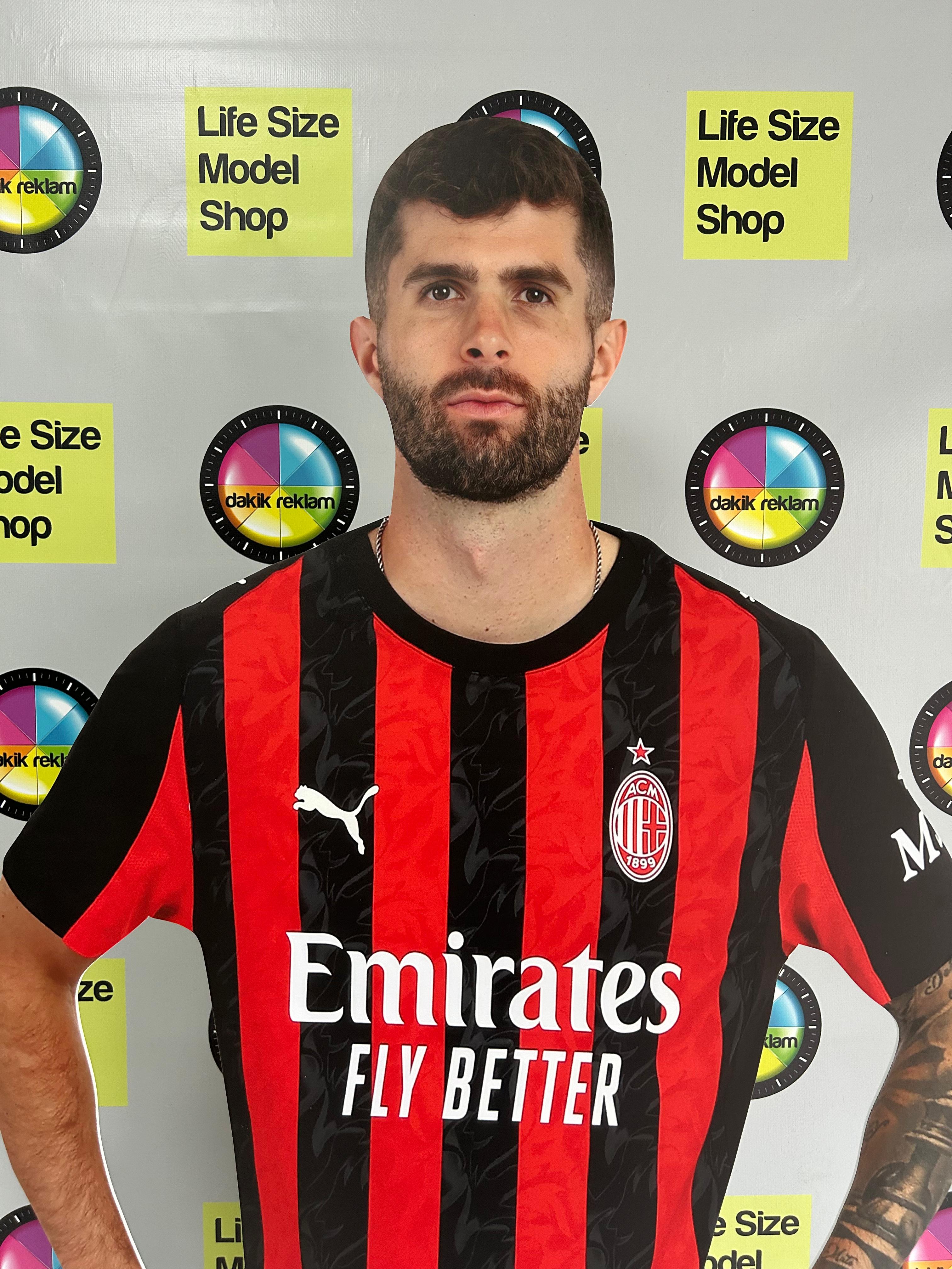 Christian Pulisic Life Size Cardboard Cutout Model | AC Milan Team ...