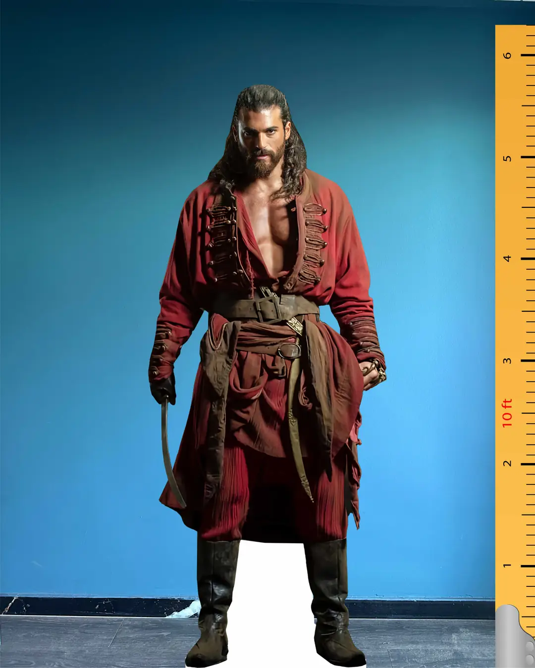 Modelo de papelão recortado Can Yaman, modelo de ator turco em tamanho ...