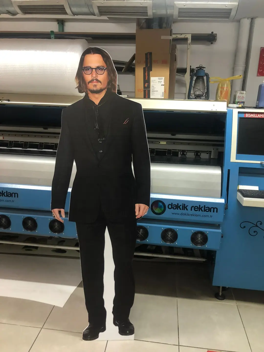 🎬 Johnny Depp Cardboard Cutout – Life-Size Cutout Standee Mockup Model